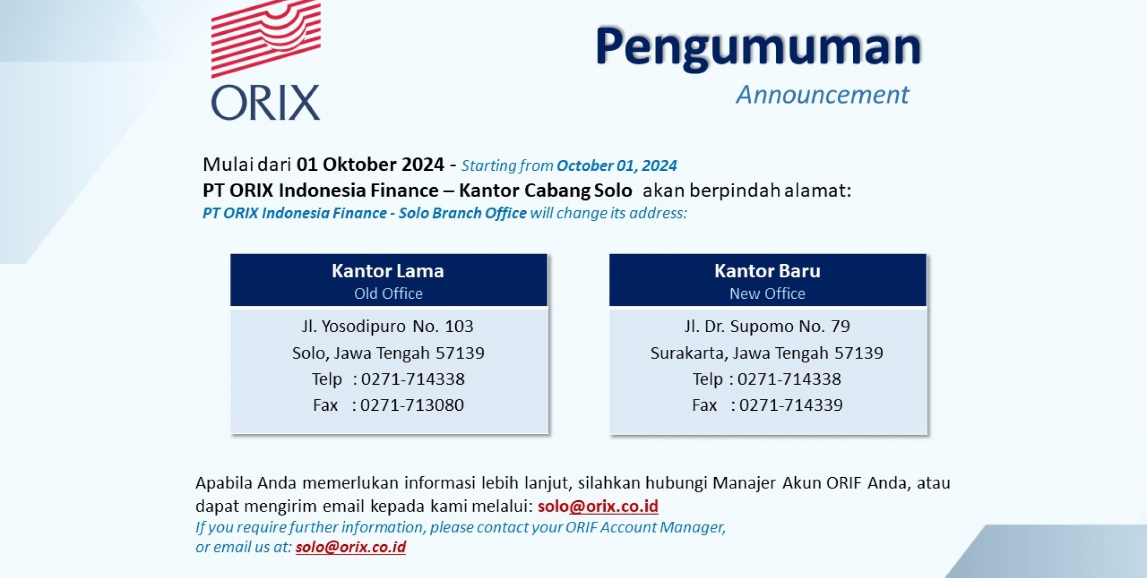 PT ORIX Indonesia Finance